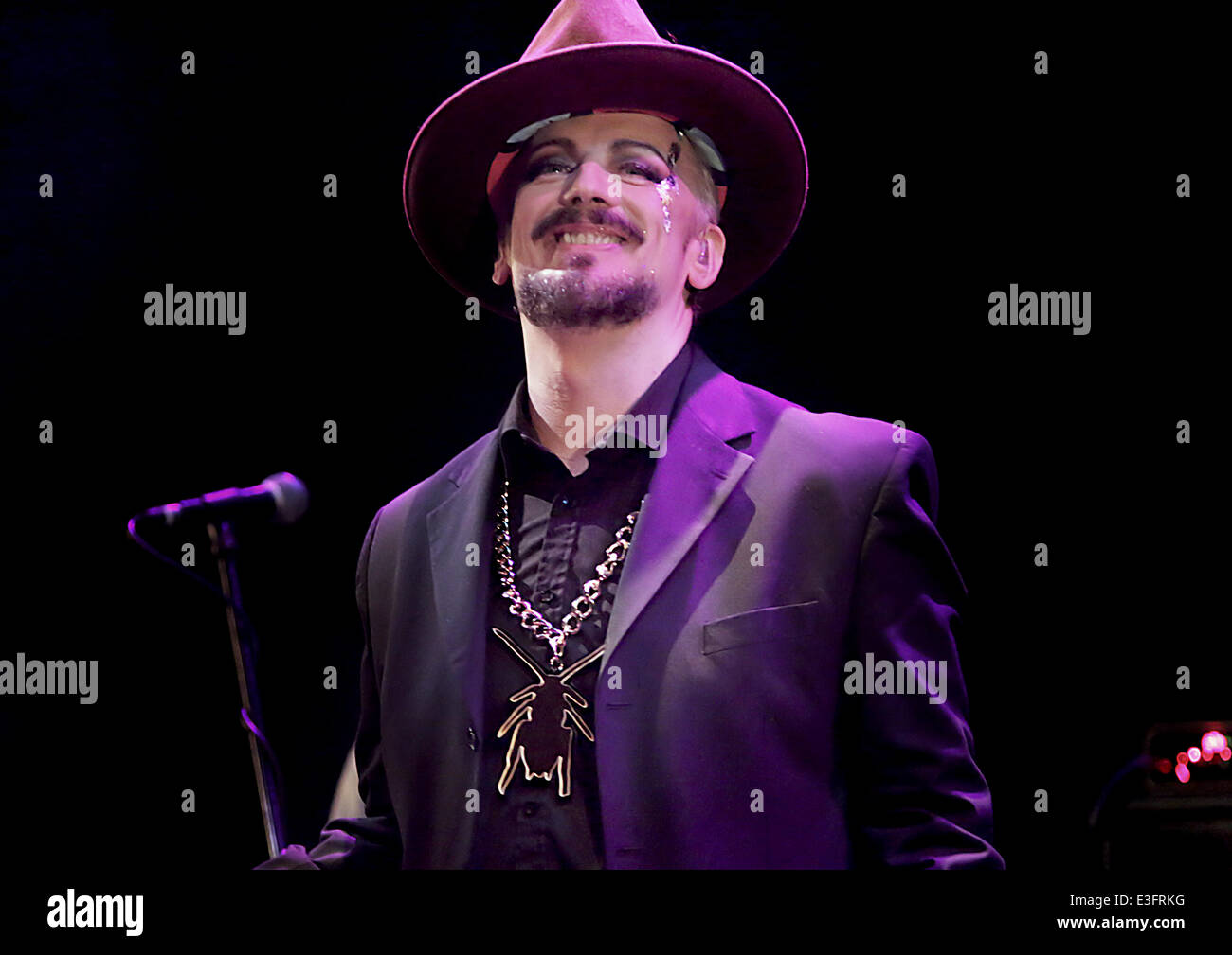 Boy George performing in concert at the Manchester Royal Northern ...
