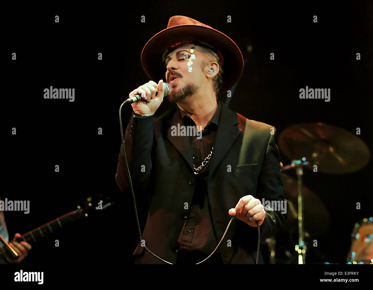 Boy George performing in concert at the Manchester Royal Northern ...