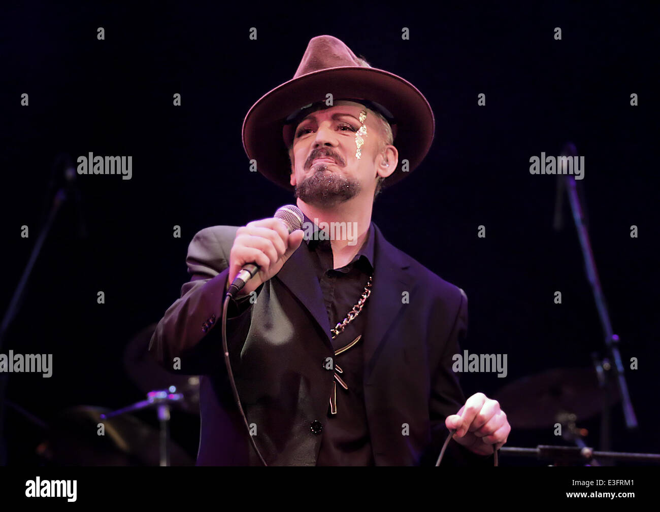 Boy George performing in concert at the Manchester Royal Northern ...