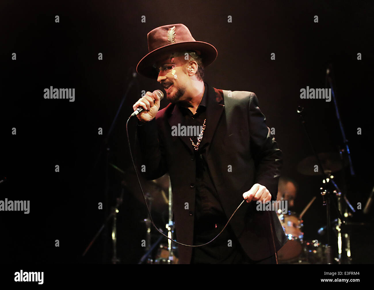 Boy George performing in concert at the Manchester Royal Northern ...