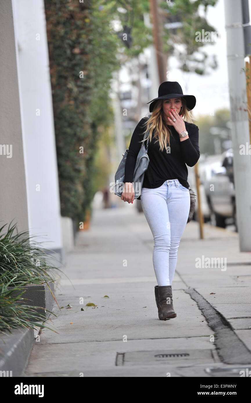 Hilary Duff out and about in West Hollywood. Duff was spotted wearing ...