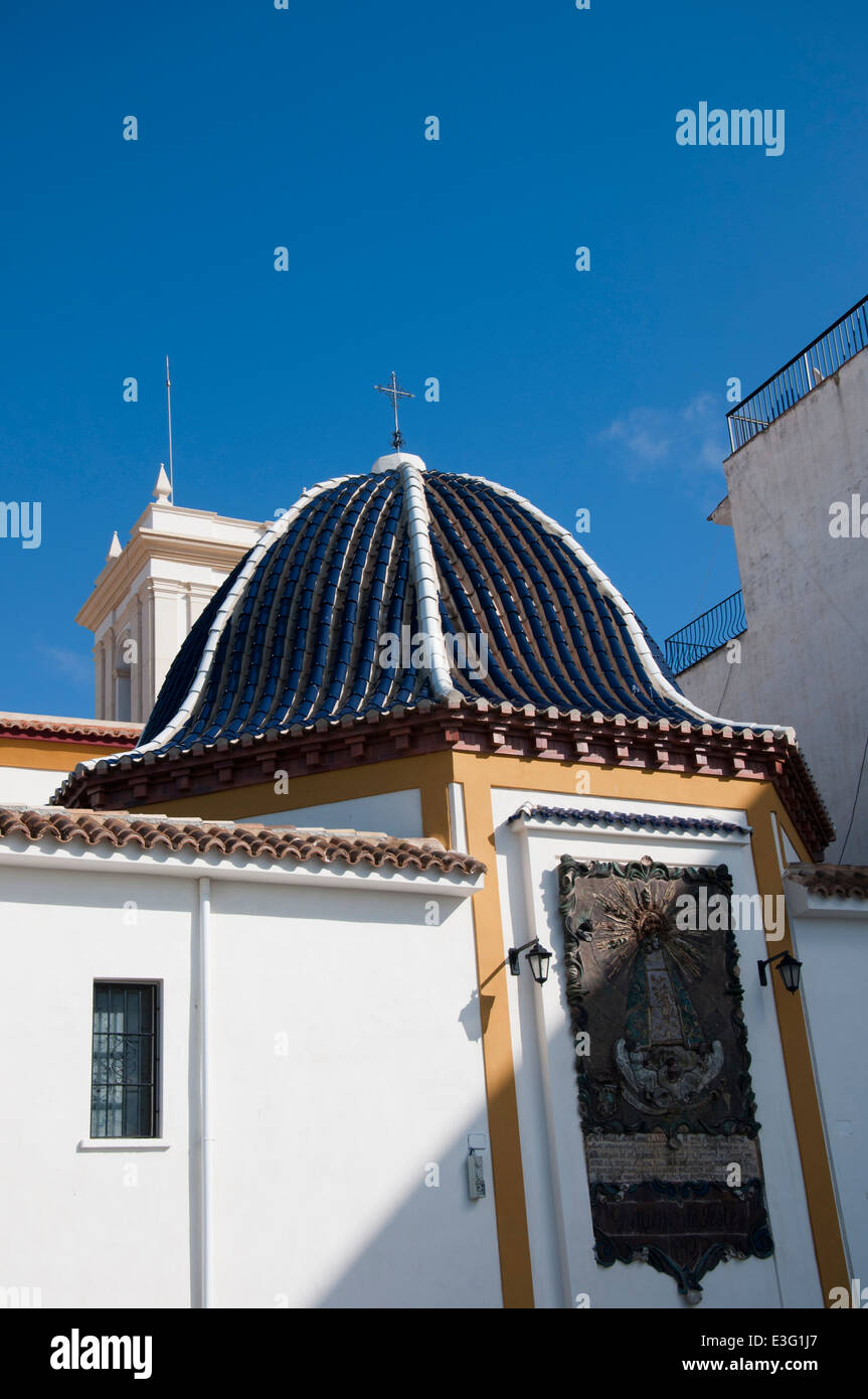 Church in the Castillo Area of the old town of Benidorm Costa Blanca ...