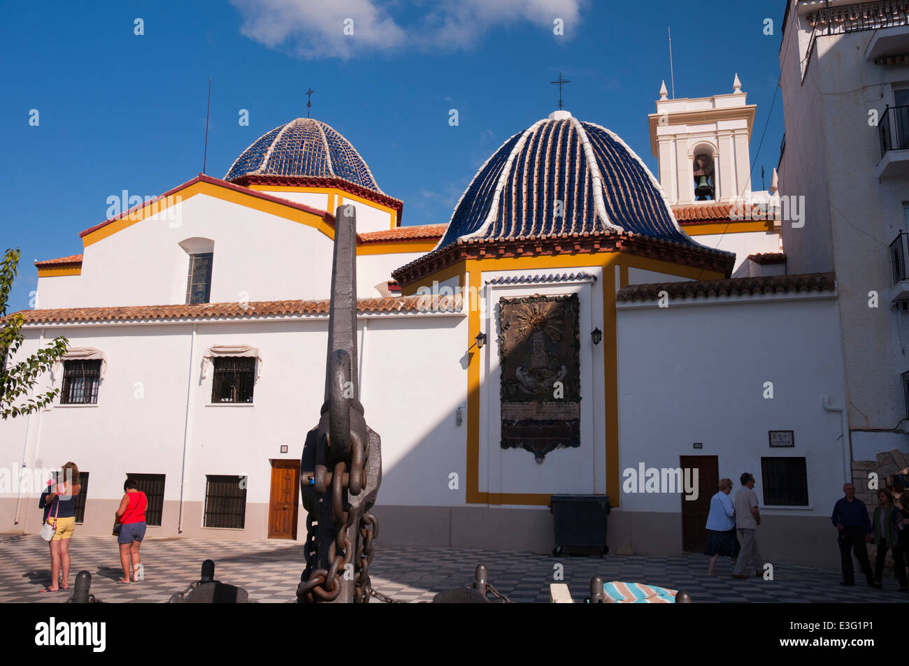 Church in the Castillo Area of the old town of Benidorm Costa Blanca ...