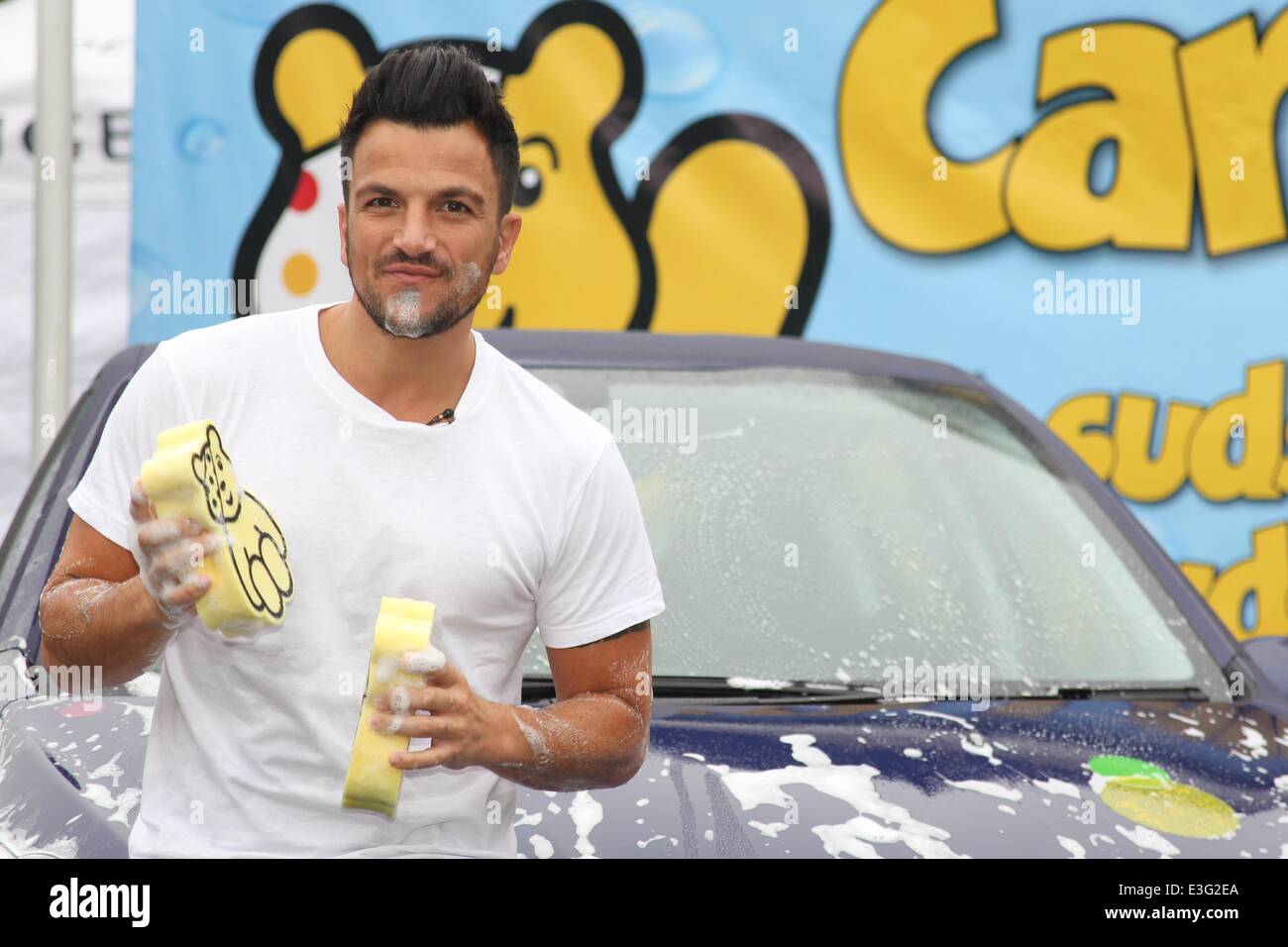 Peter Andre launches the UK's largest Car Wash Featuring: Peter Andre ...