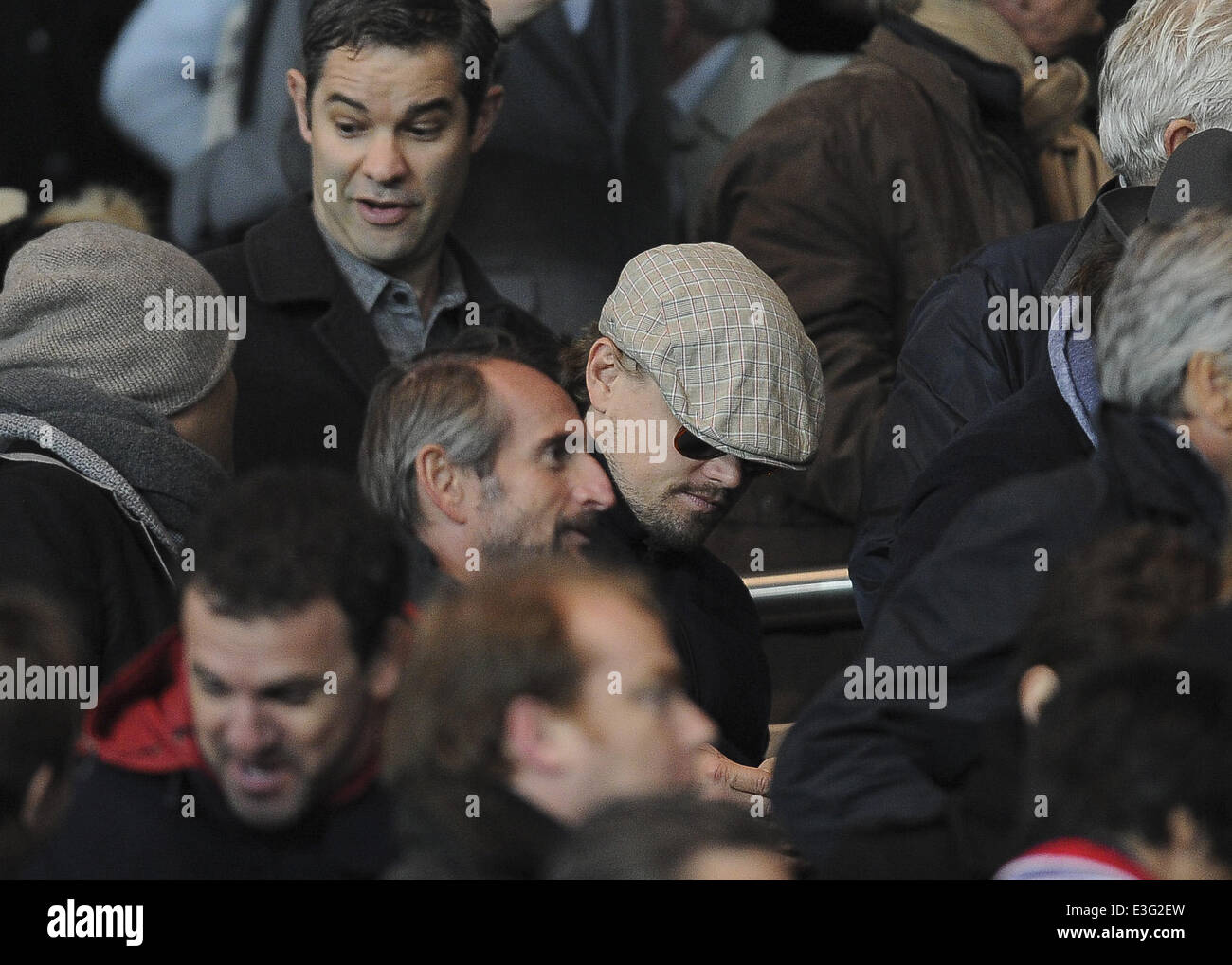 Hollywood actor Leonardo DiCaprio watches Paris Saint German take on R ...