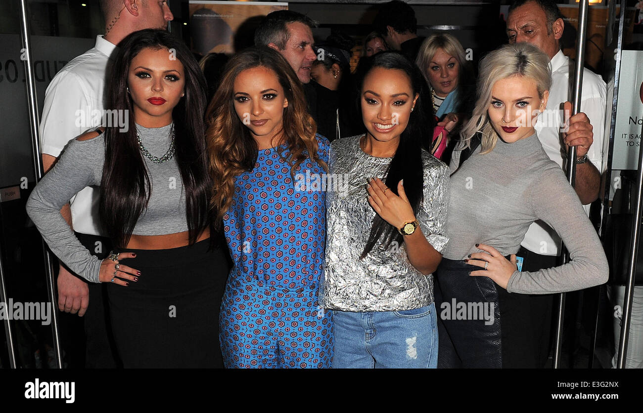 Little Mix leaving Riverside Studios after filming 'Celebrity Juice ...