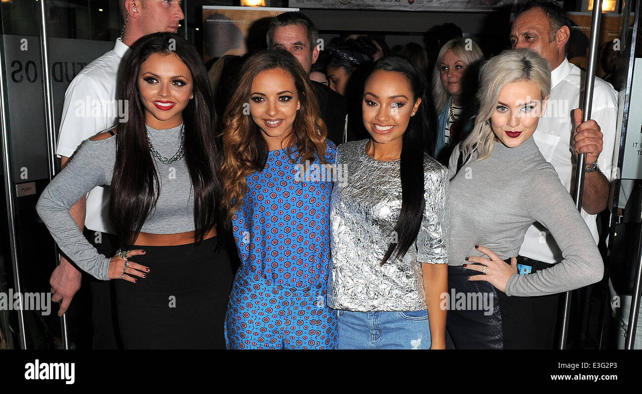 Little Mix leaving Riverside Studios after filming 'Celebrity Juice ...