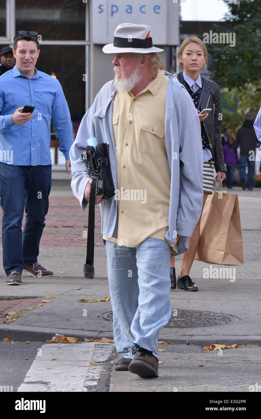 Actor Nick Nolte takes a walk in Soho Featuring: Nick Nolte Where ...
