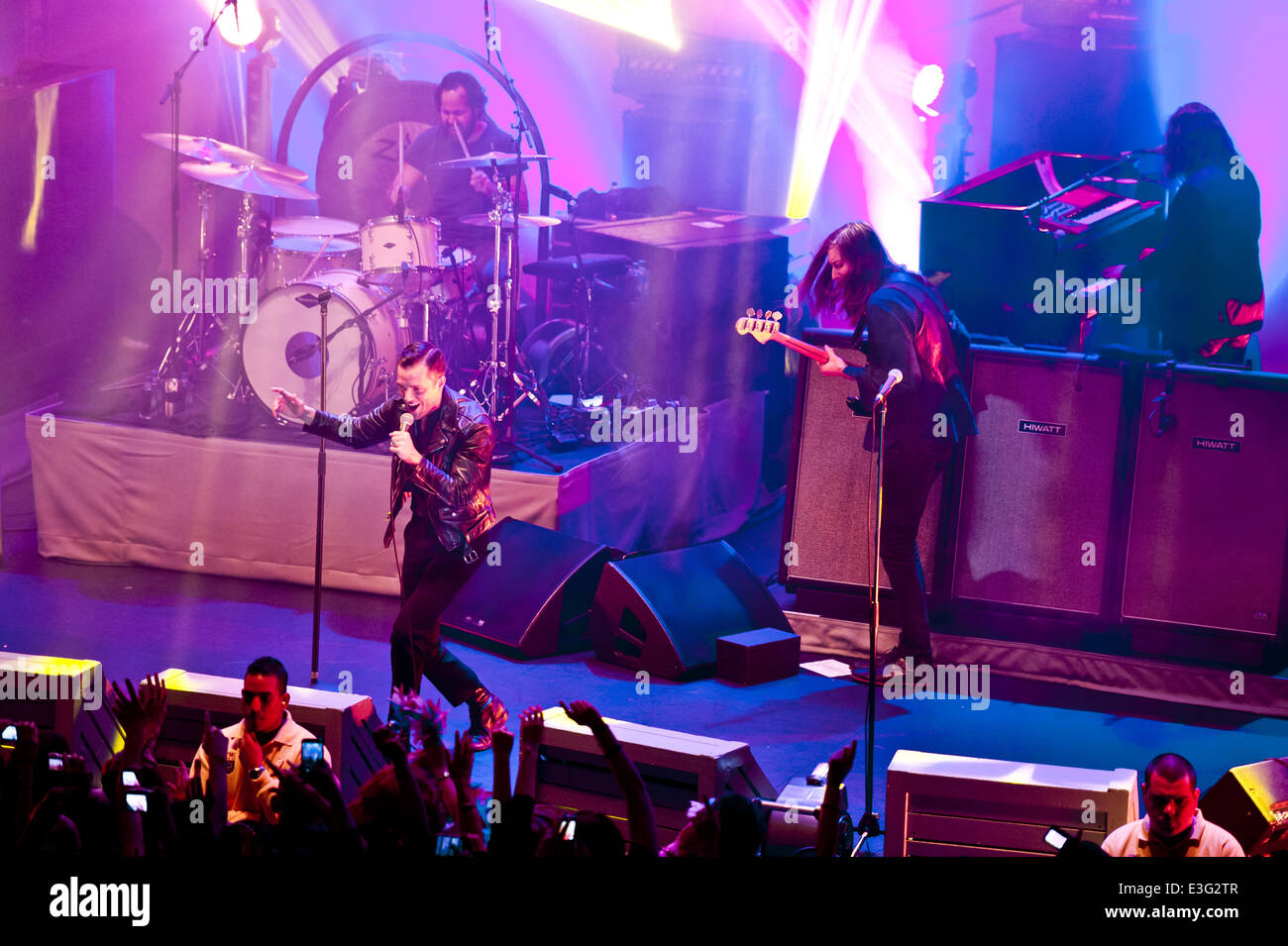 The Killers performing live in concert at the Hammersmith Apollo ...