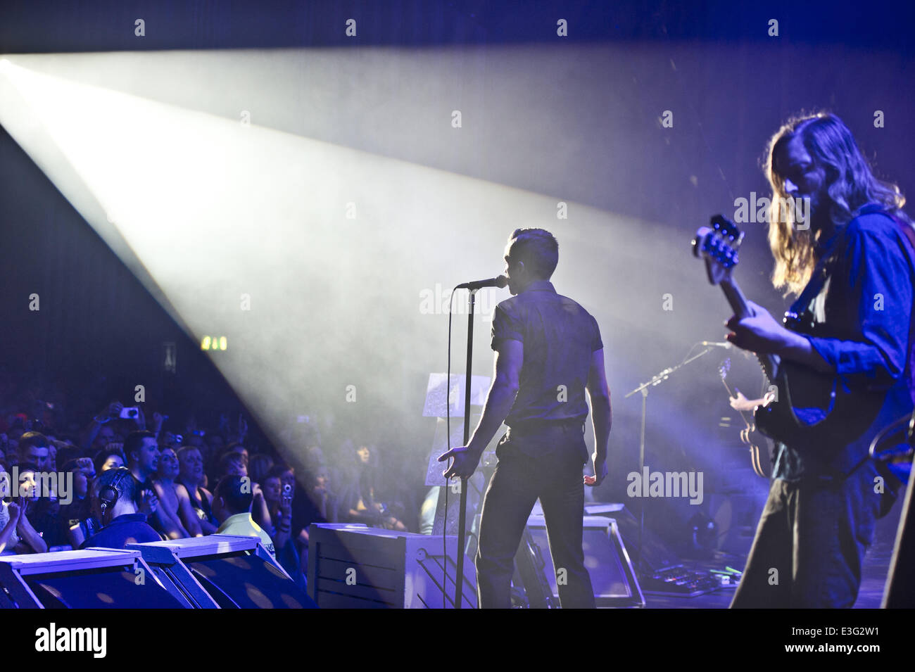 The Killers performing live in concert at the Hammersmith Apollo ...
