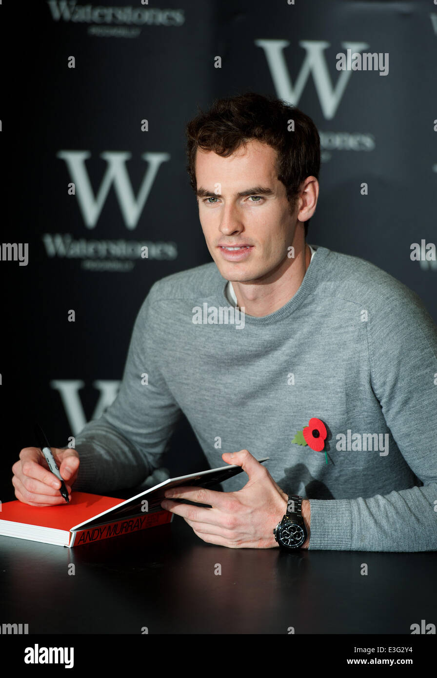 Andy Murray signs copies of his new book 'Seventy-Seven: My Road To ...