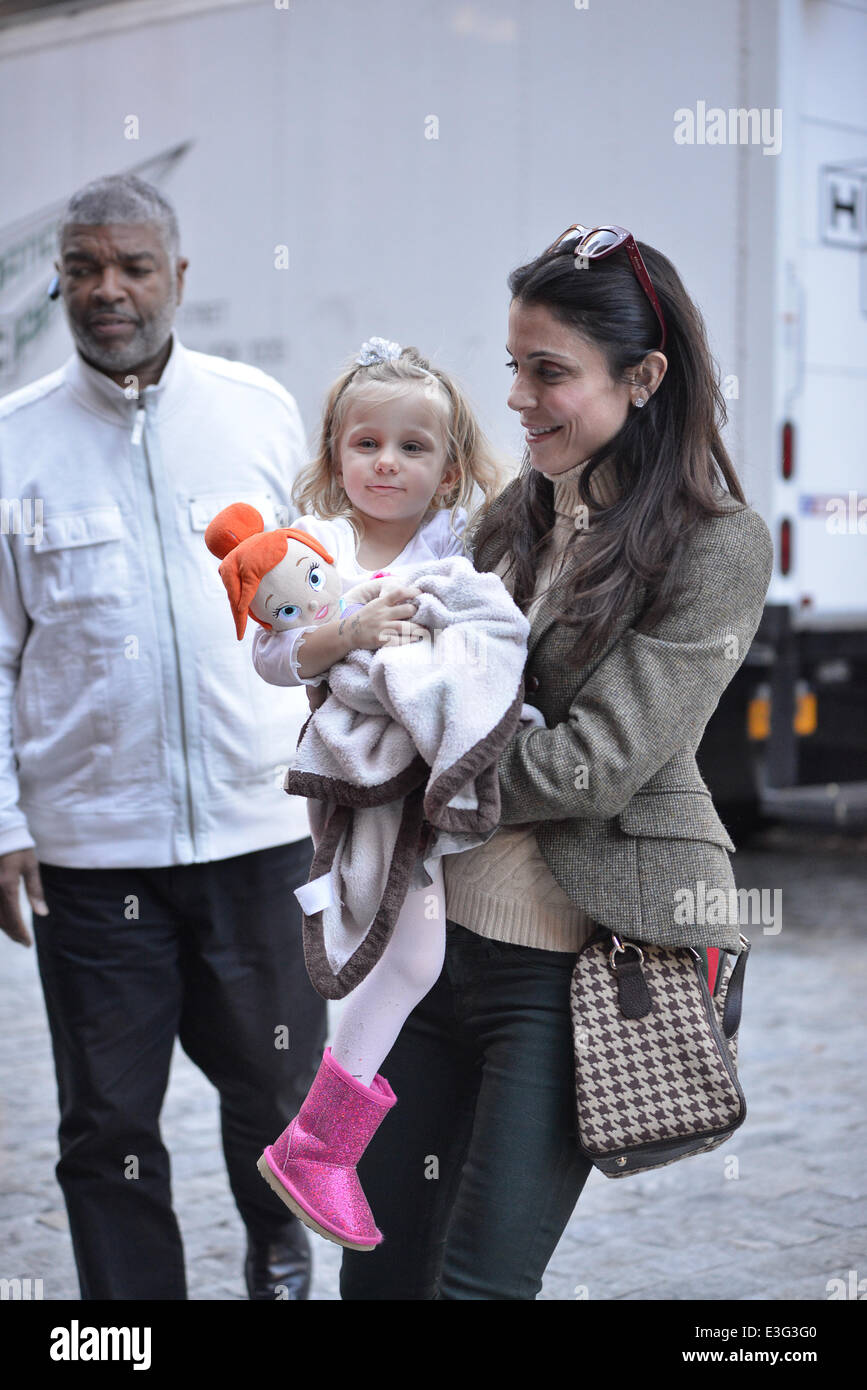 Bethenny Frankel on the school run to pick up her daughter Bryn ...