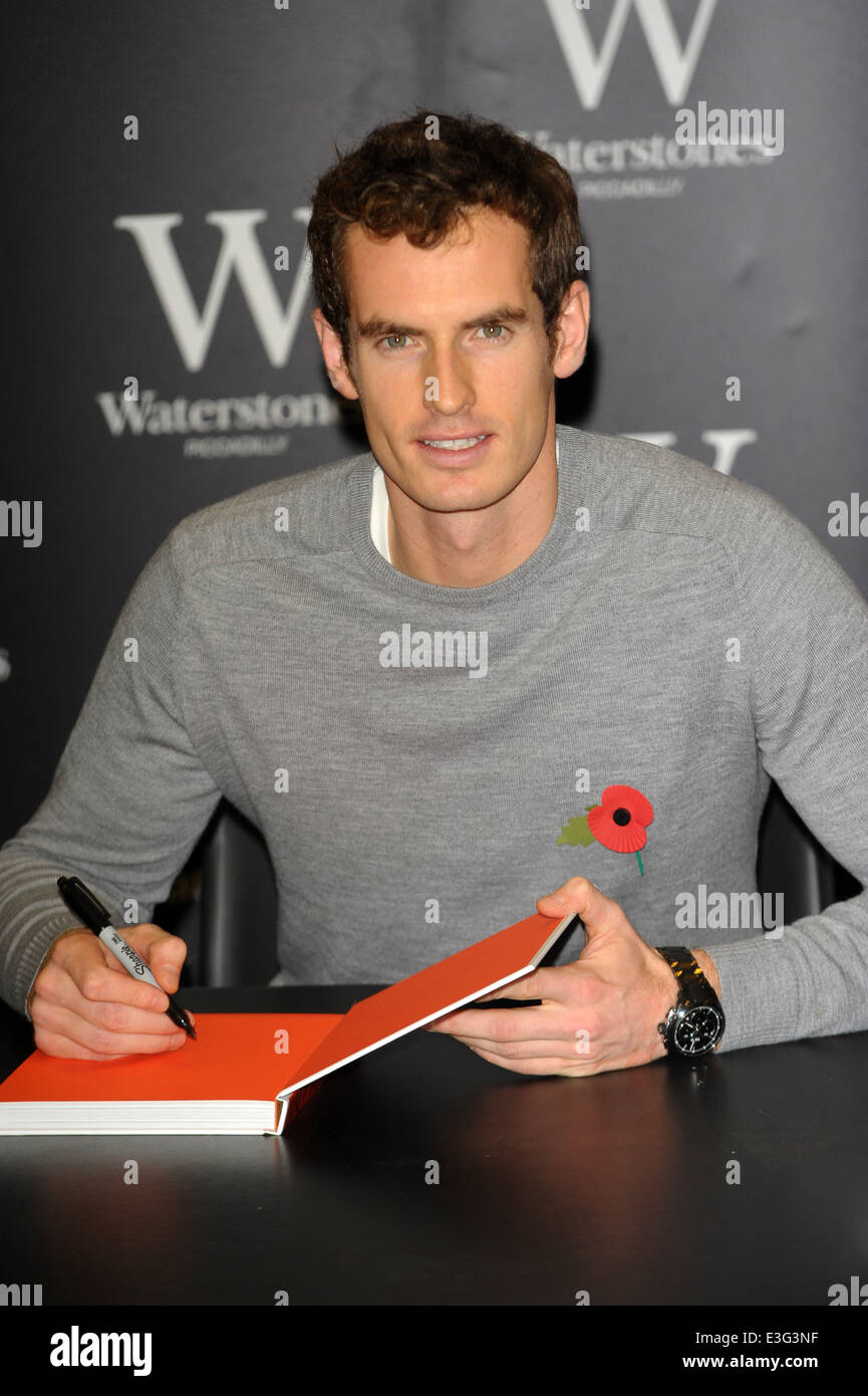 Andy Murray signs copies of his new book 'Seventy-Seven: My Road To ...