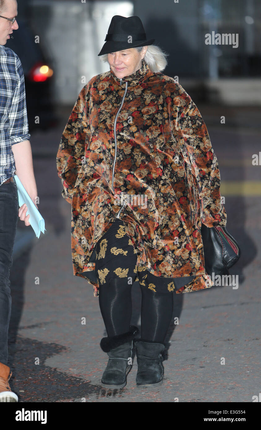 Denise Black outside the itv studios Featuring: Denise Black Where ...