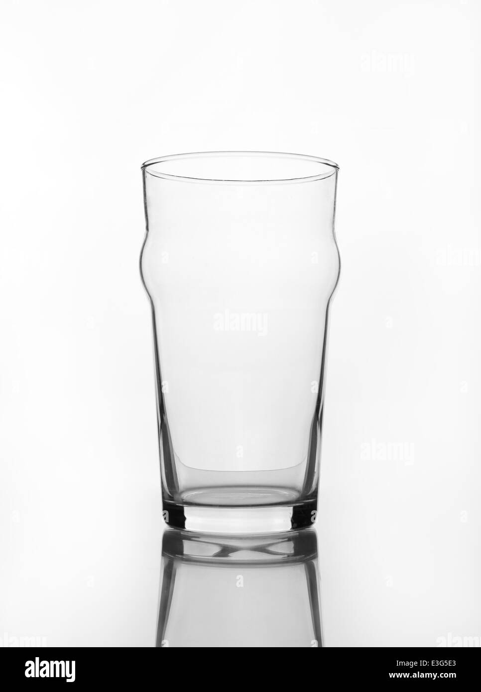 empty glass with shadow (gray scale Stock Photo - Alamy