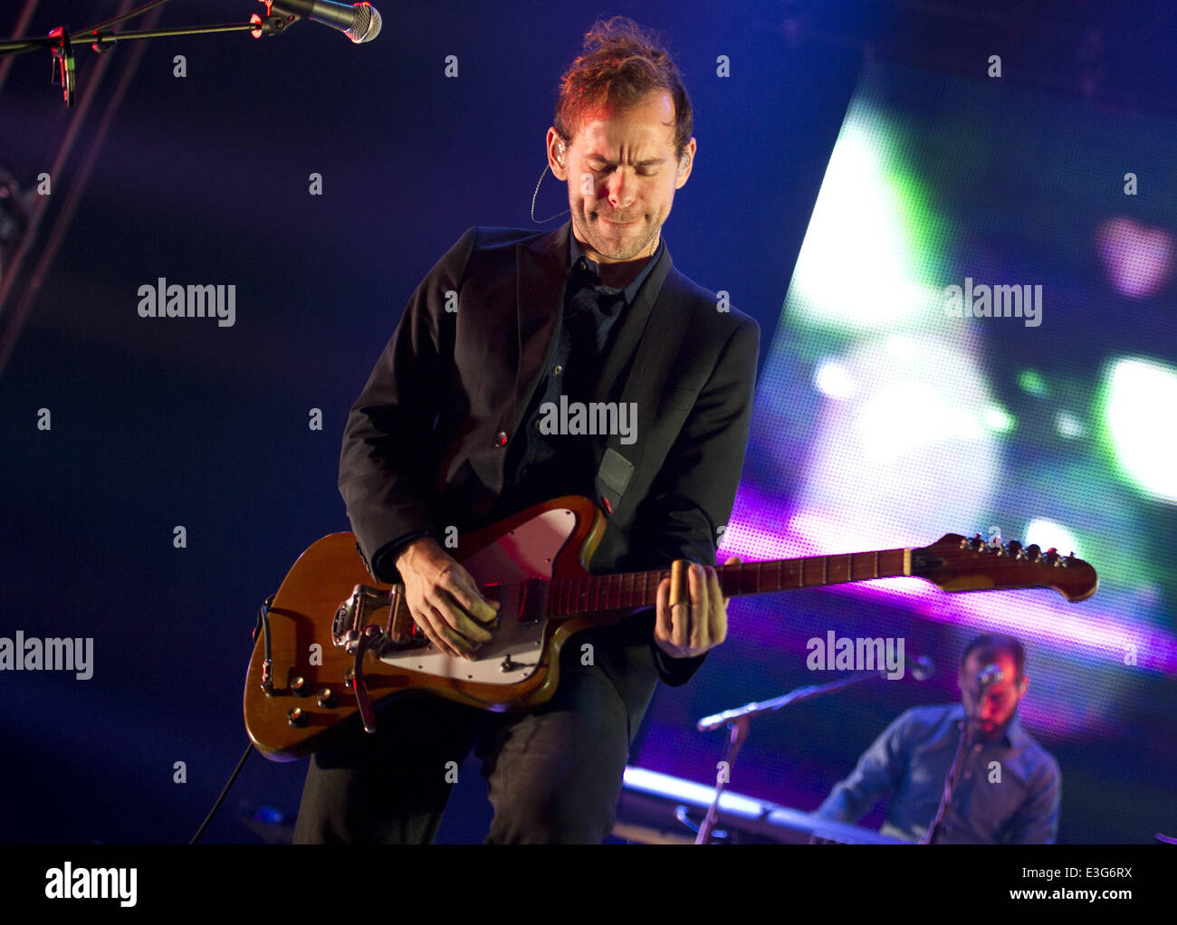 American Indi rock band 'The National' performing in concert at the ...