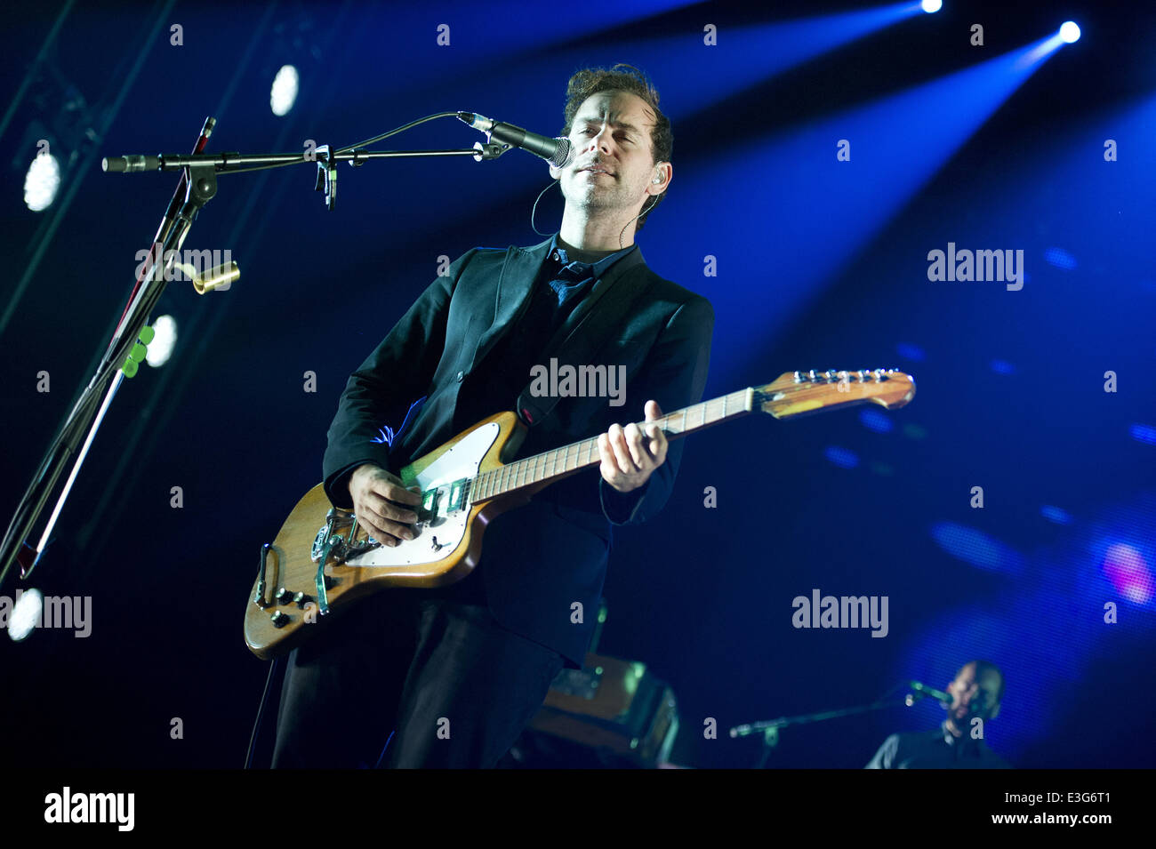 American Indi rock band 'The National' performing in concert at the ...