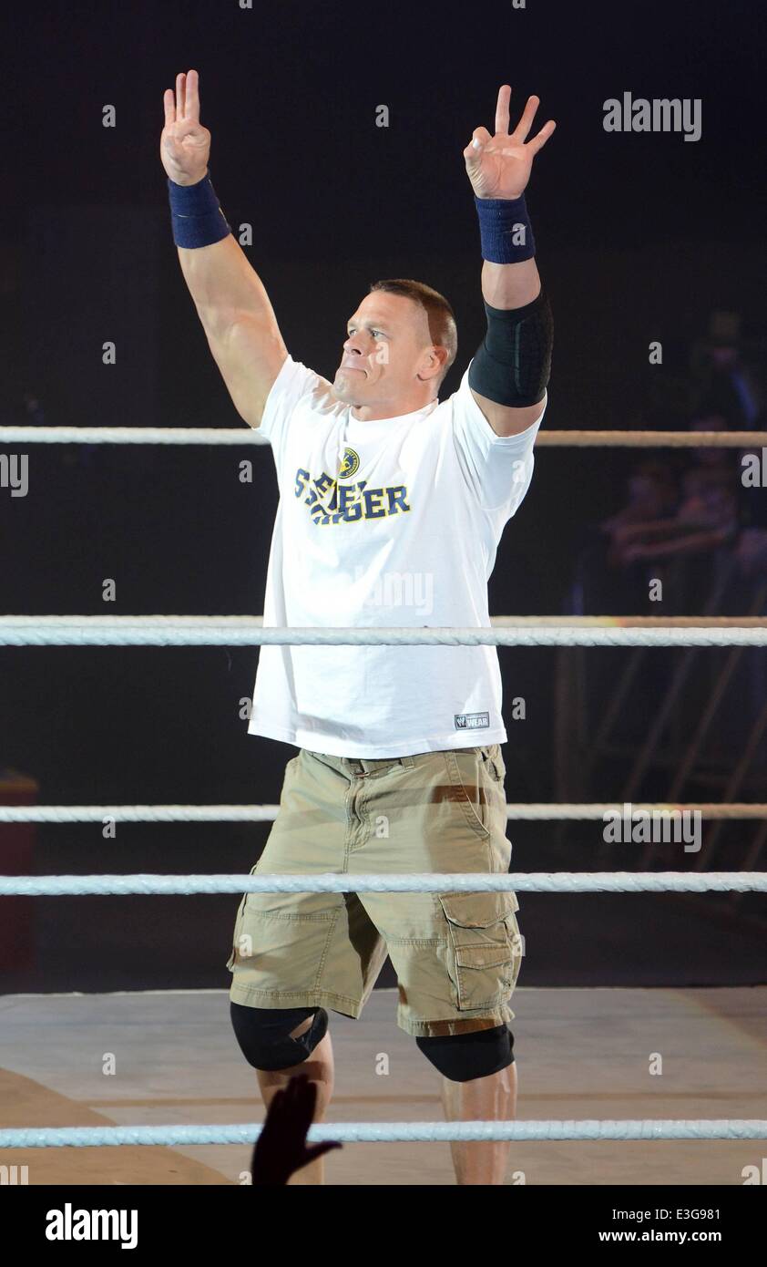 John Cena makes his return from elbow surgery at The O2 for the WWE ...