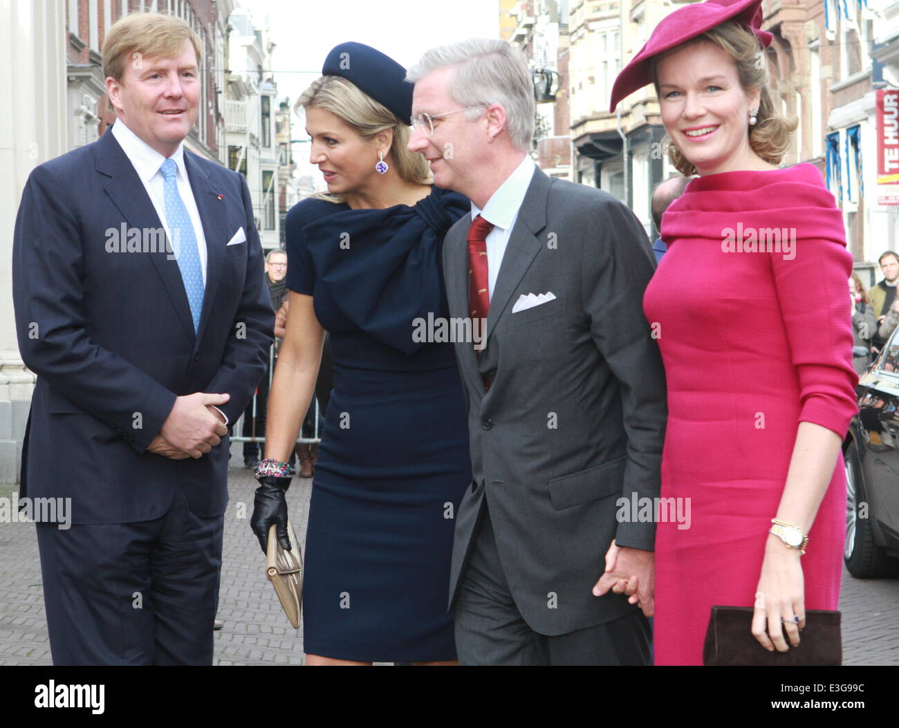 King Filip and Queen Mathilde of Belgium visit King Willem-Alexander ...