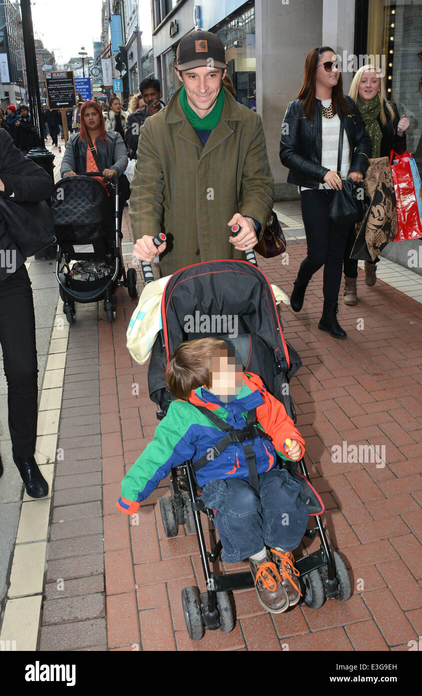 Tom Vaughan Lawlor out and about with his son, Freddie on Grafton ...