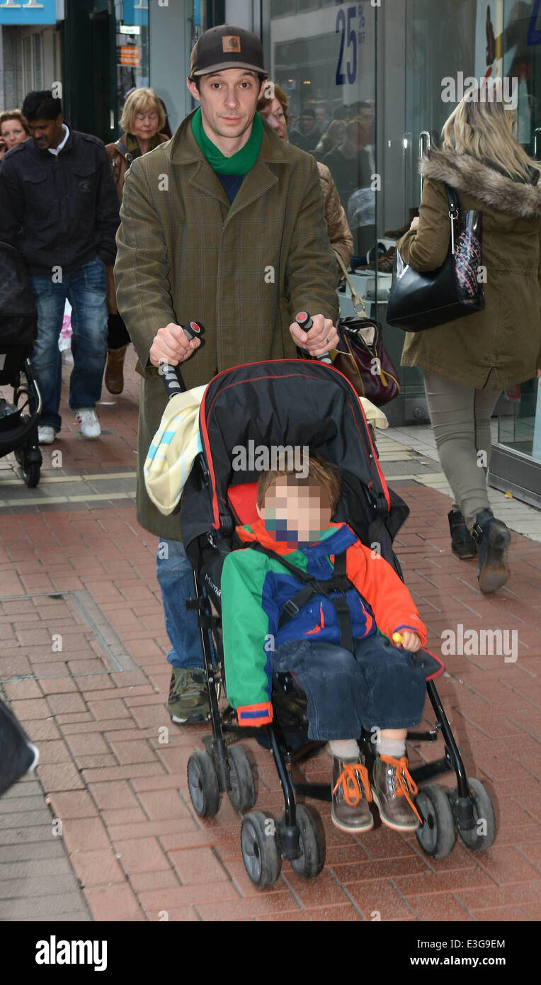 Tom Vaughan Lawlor out and about with his son, Freddie on Grafton ...