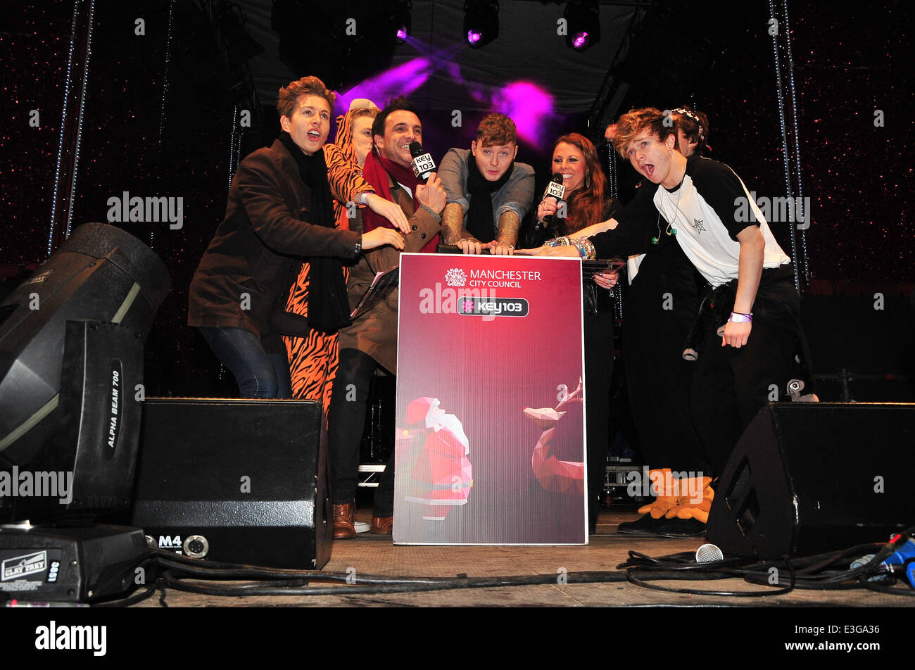 Manchester Christmas lights switch-on event held in Albert Square ...