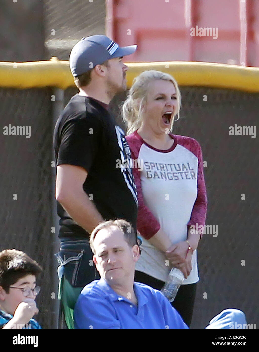 Britney Spears watches her son's soccer game with boyfriend David ...