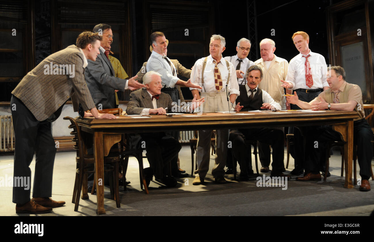 'Twelve Angry Men' press photocall at the Garrick Theatre Featuring ...