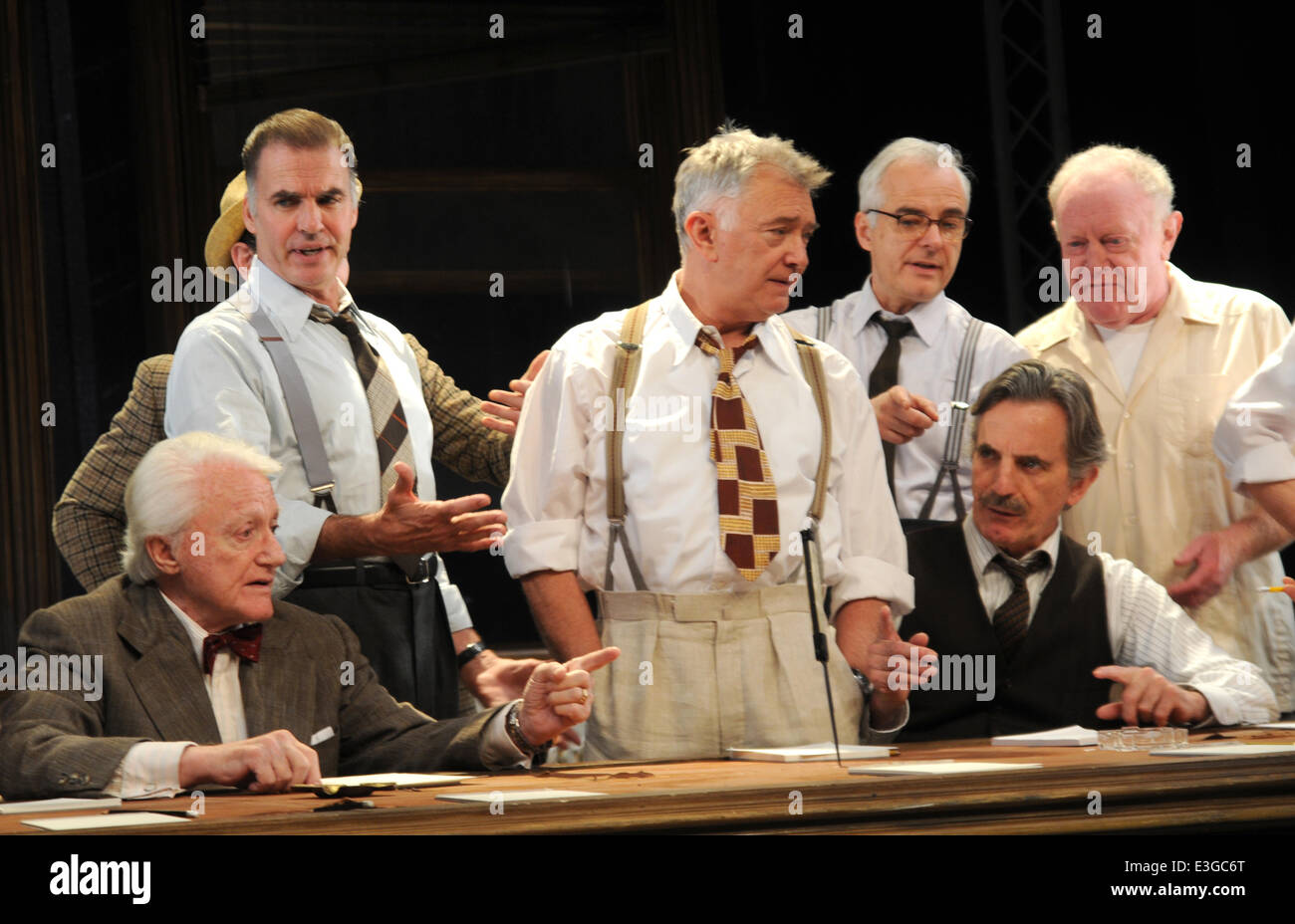 'Twelve Angry Men' press photocall at the Garrick Theatre Featuring ...