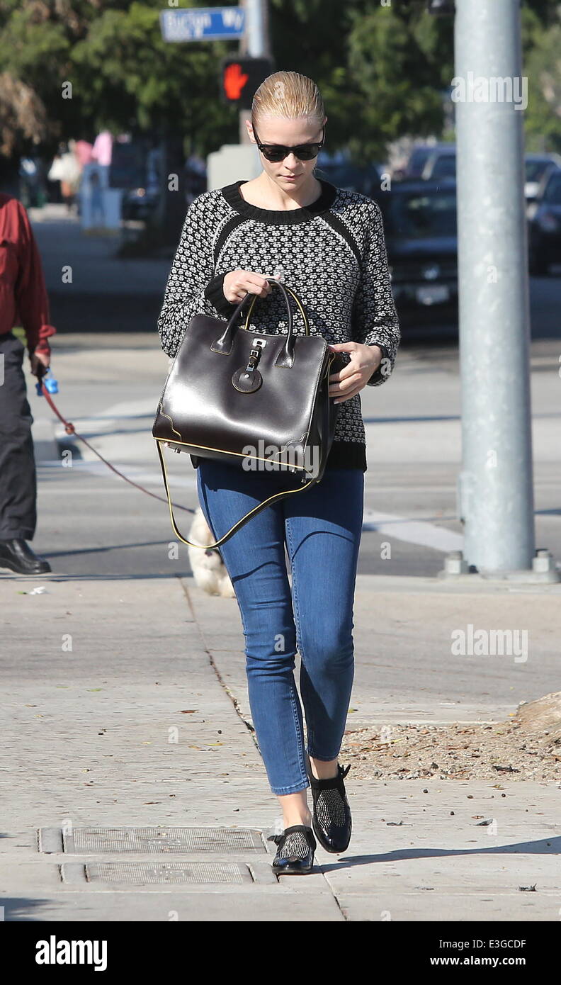 Jaime King running errands in Beverly Hills Featuring: Jaime King Where ...