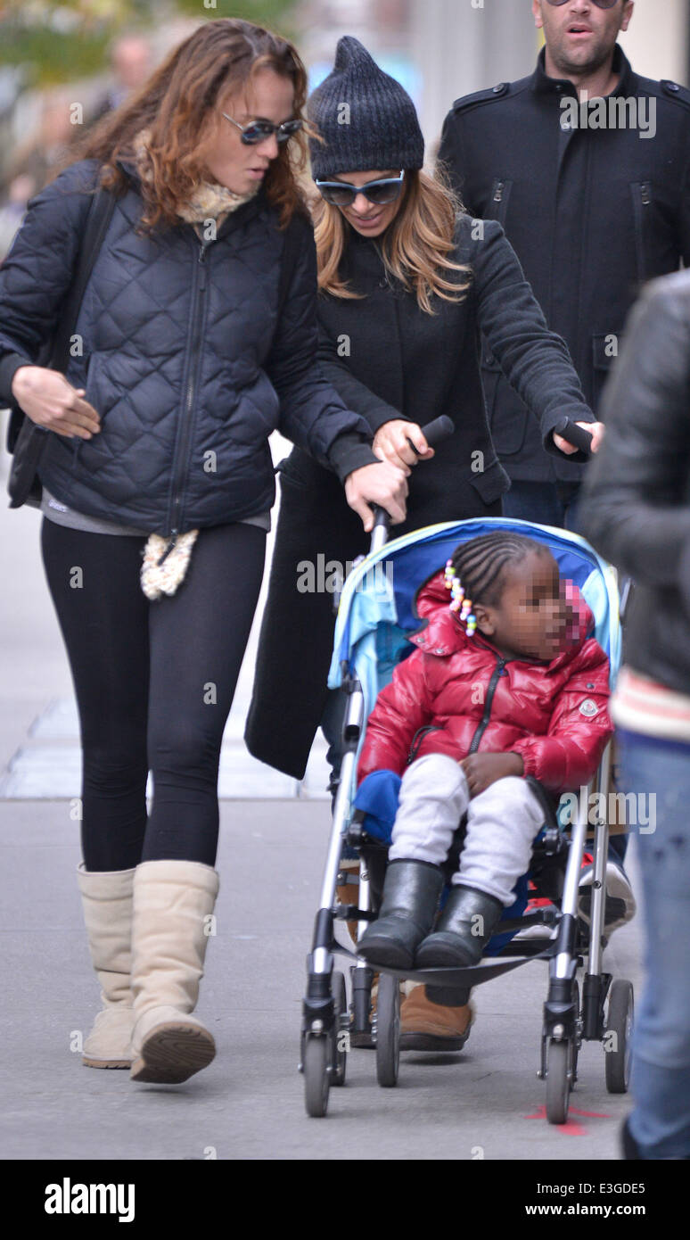 Jillian Micheals takes a walk in New York with her children and partner ...