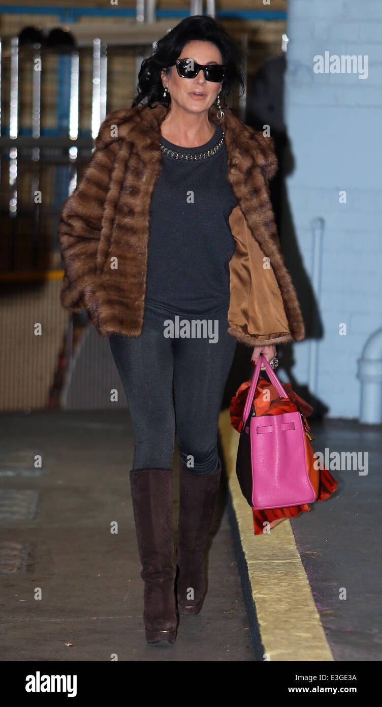 Nancy Dell'Olio outside the itv studios Featuring: Nancy Dell'Olio ...