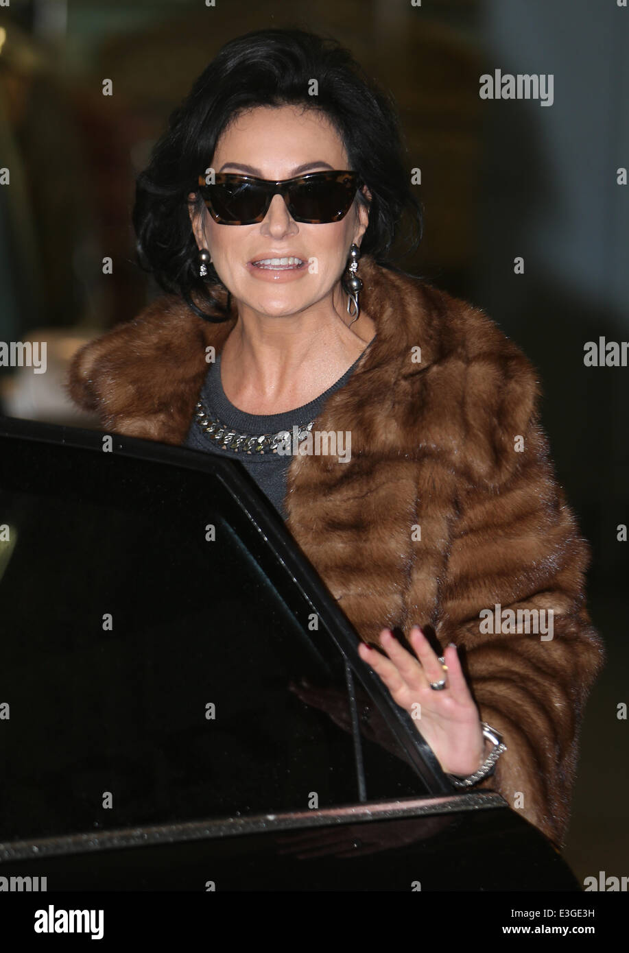 Nancy Dell'Olio outside the itv studios Featuring: Nancy Dell'Olio ...
