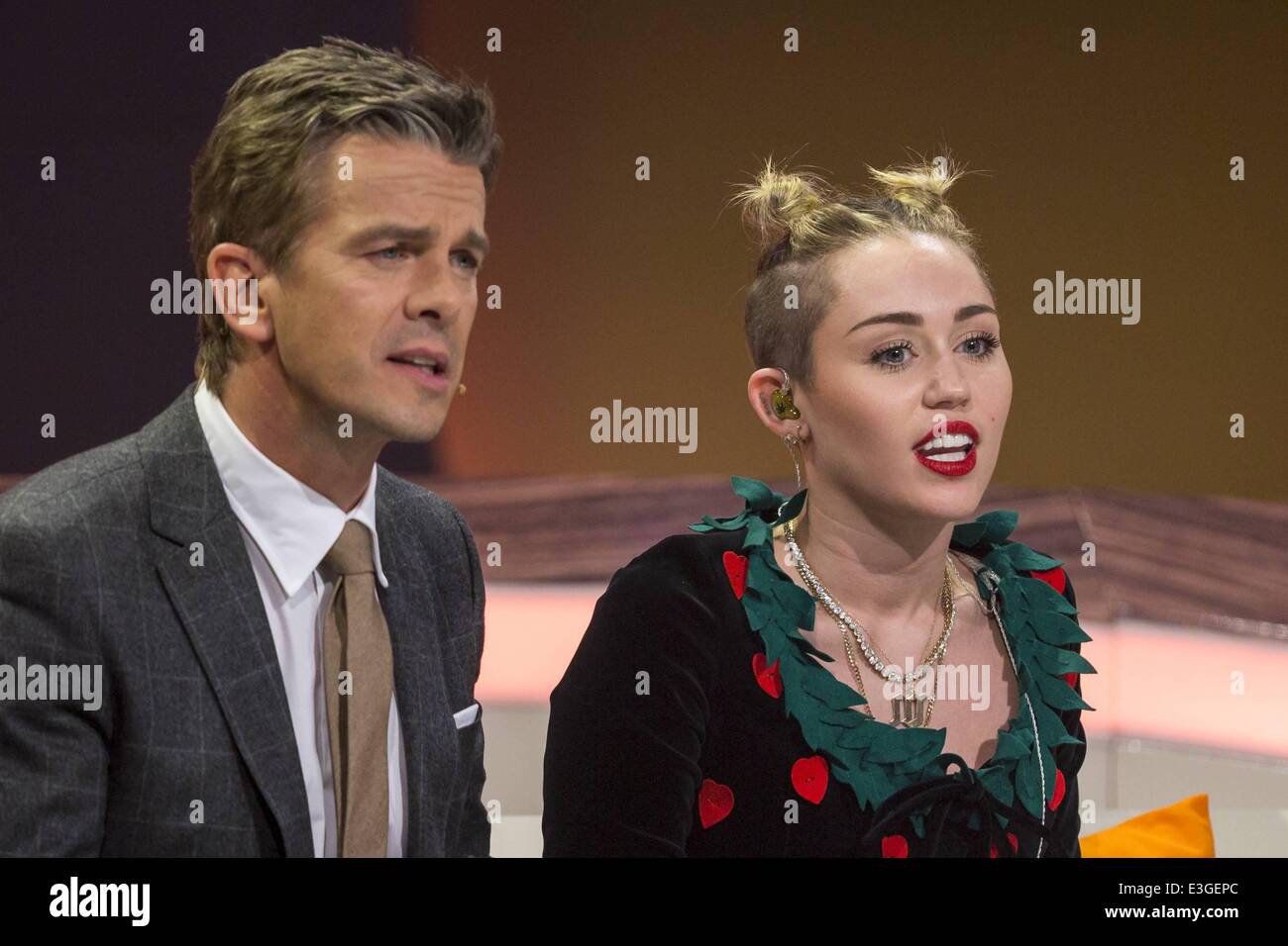 German ZDF TV show Wetten Dass...? at Messehalle Bruckdorf Featuring ...