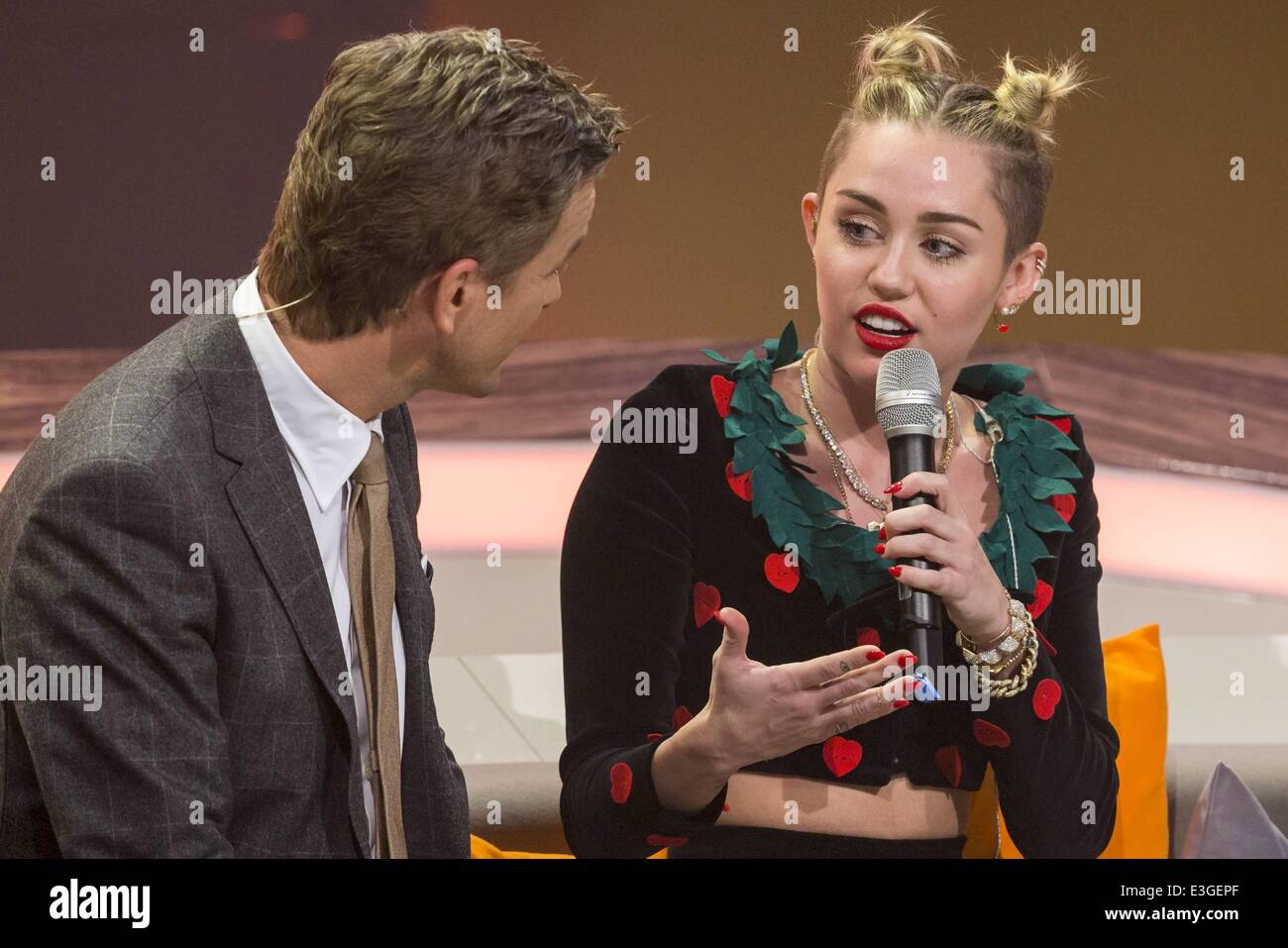 German ZDF TV show Wetten Dass...? at Messehalle Bruckdorf Featuring ...