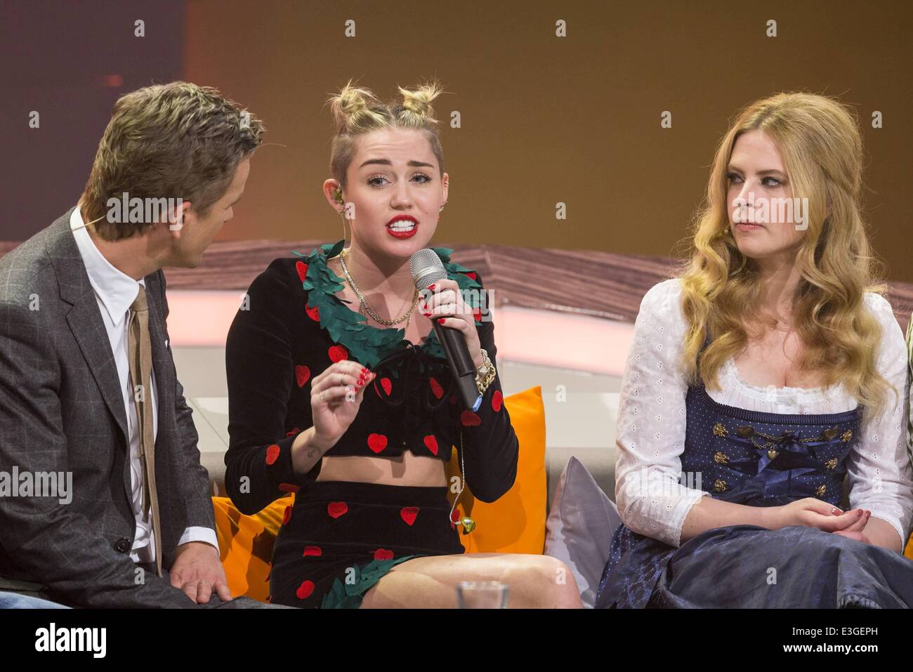 German ZDF TV show Wetten Dass...? at Messehalle Bruckdorf Featuring ...