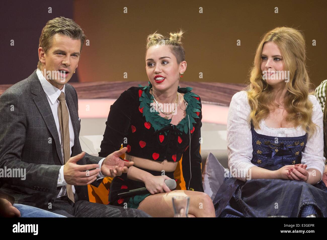 German ZDF TV show Wetten Dass...? at Messehalle Bruckdorf Featuring ...