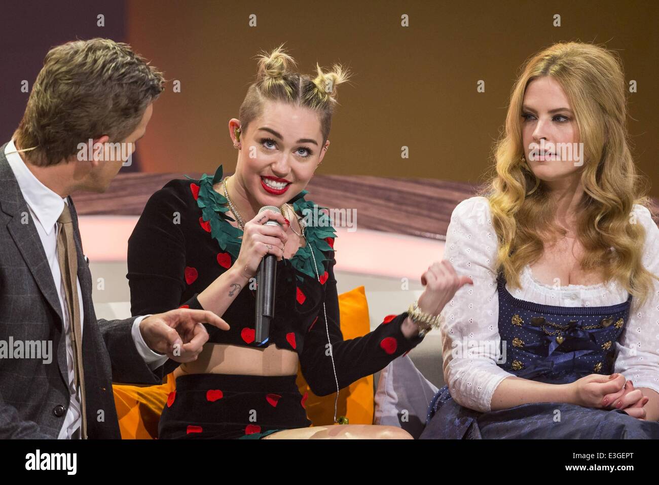 German ZDF TV show Wetten Dass...? at Messehalle Bruckdorf Featuring ...