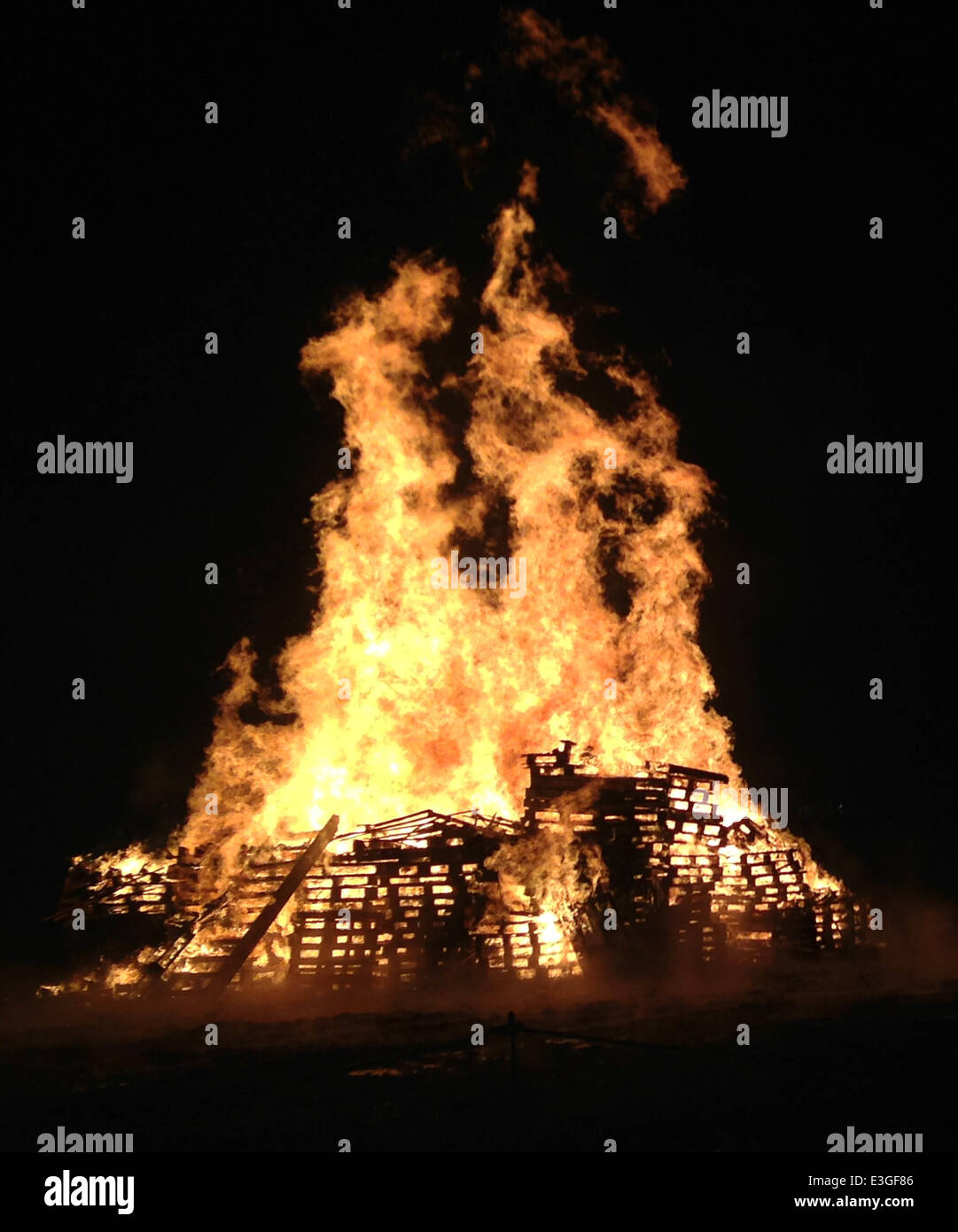 Rye bonfire and fireworks display Featuring: Atmosphere Where: Rye ...