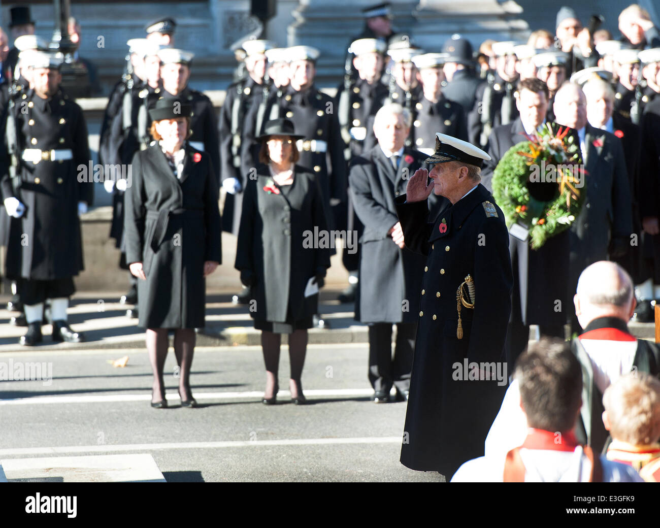 Remembrance Sunday service held at the Cenotaph in Central London ...