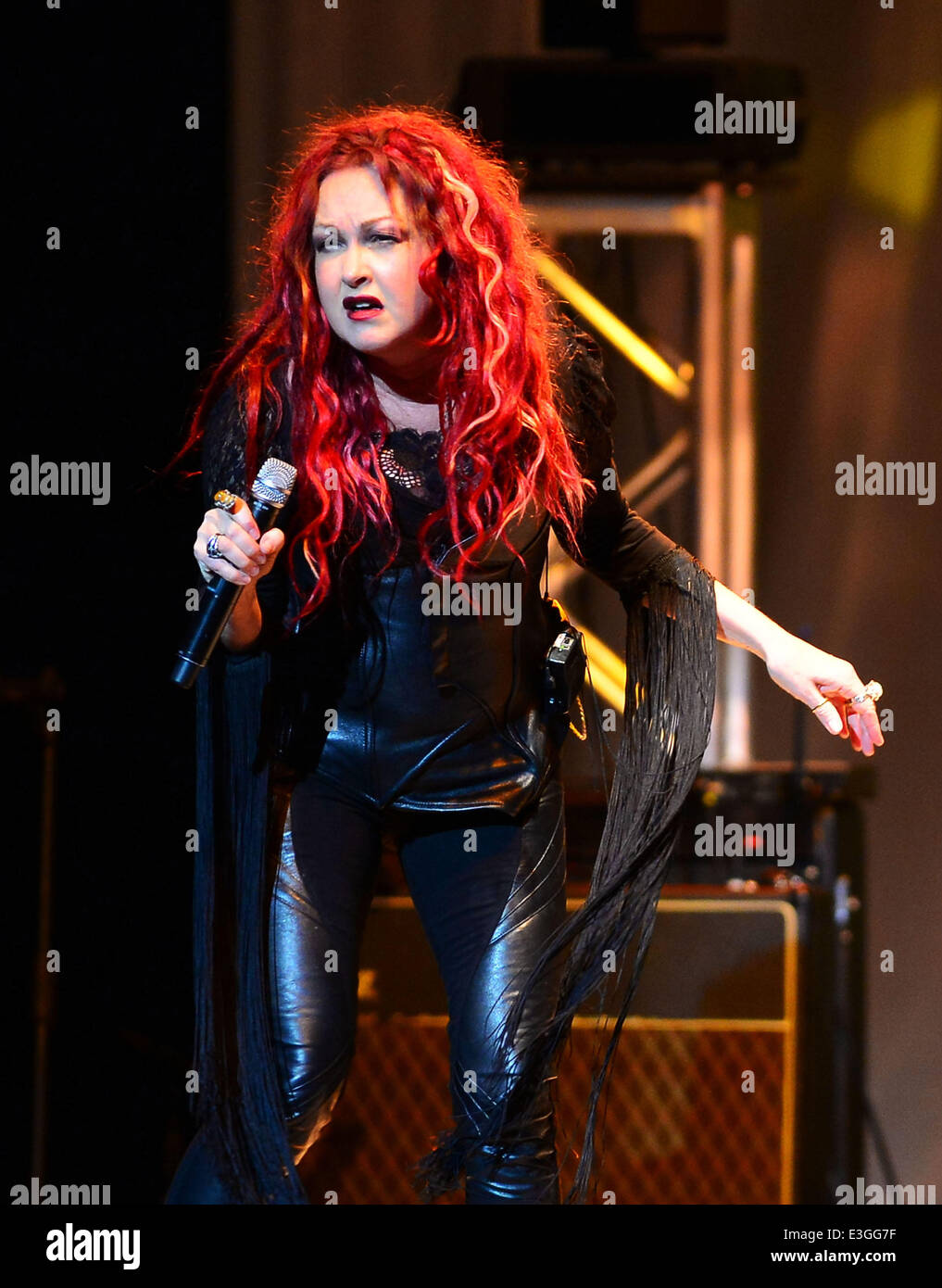 Cyndi Lauper performs live in concert at Hard Rock Live! at the ...