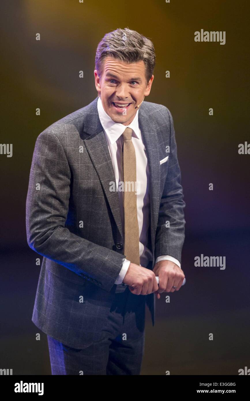 German ZDF TV show Wetten Dass...? at Messehalle Bruckdorf Featuring ...