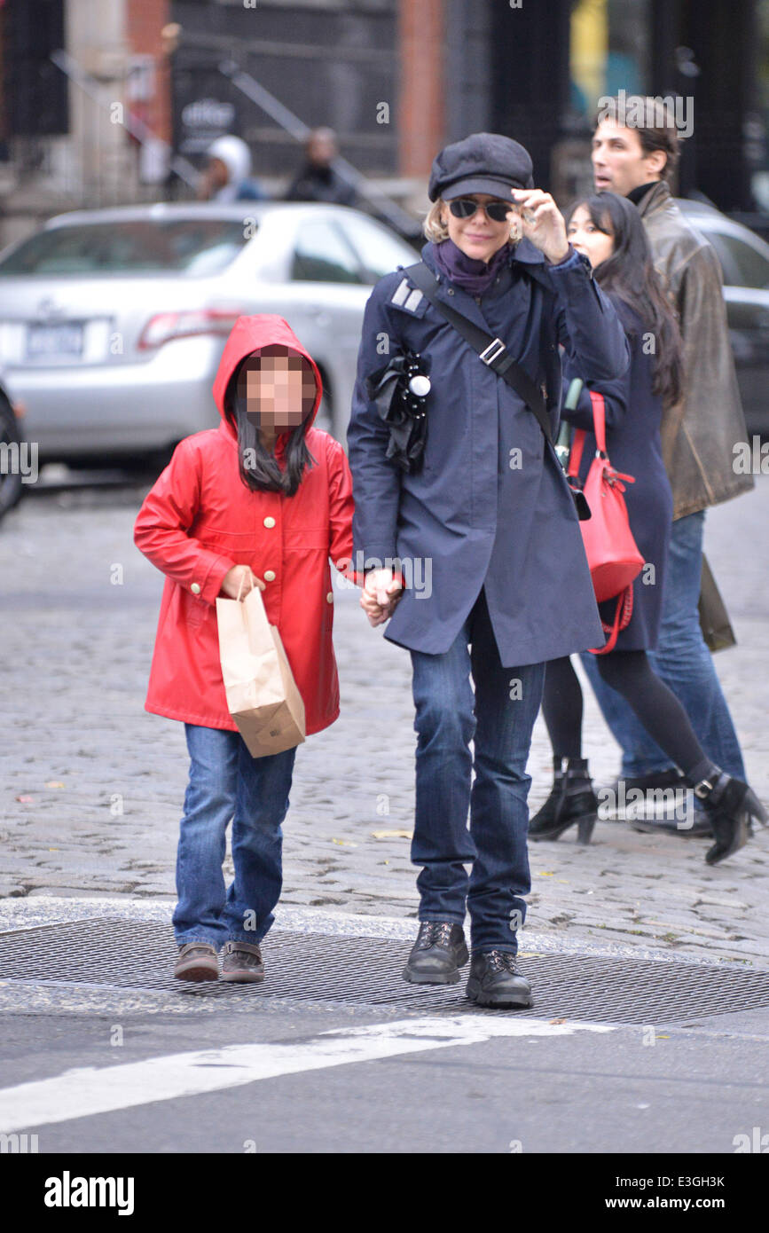Meg Ryan and her daughter Daisy True wrapped up warm while out and ...