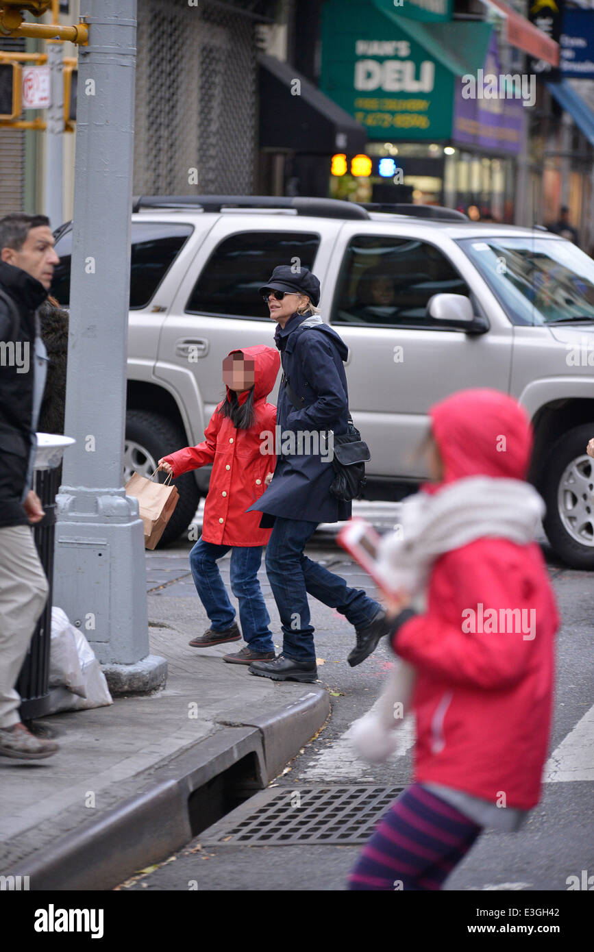 Meg Ryan and her daughter Daisy True wrapped up warm while out and ...