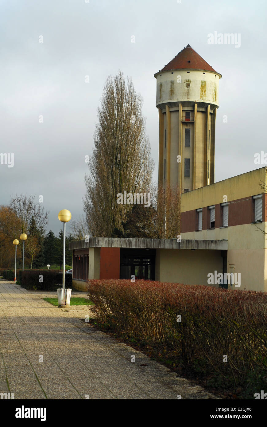 Water tower in Genlis, France Stock Photo - Alamy