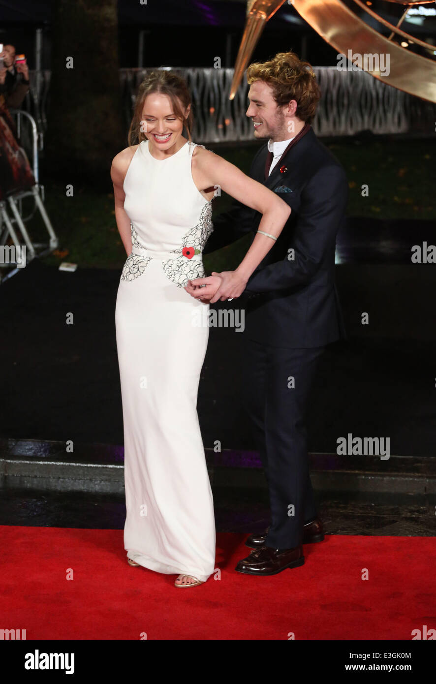 Laura haddock husband sam claflin hi-res stock photography and images ...
