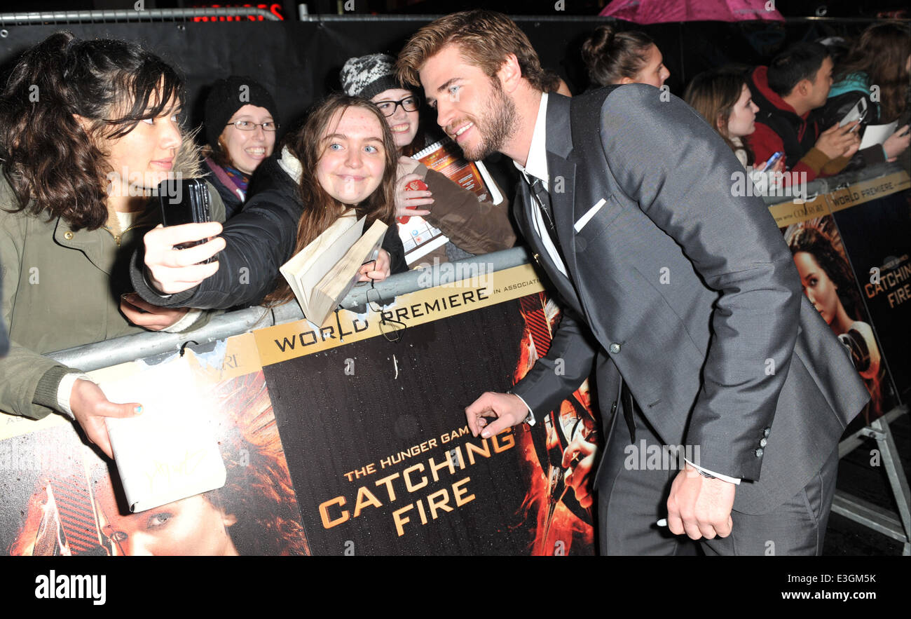 World Premiere of 'The Hunger Games: Catching Fire' at the Odeon ...