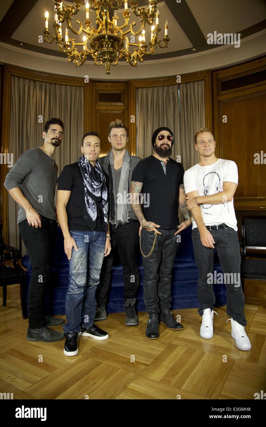 Backstreet Boys present their new album 'In A World Like This' at the ...