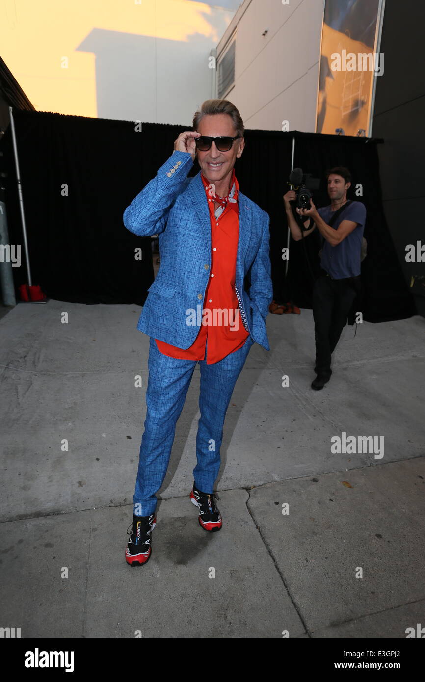 Wolfgang Joop seen arriving at the set of Germanys Next Top Model ...