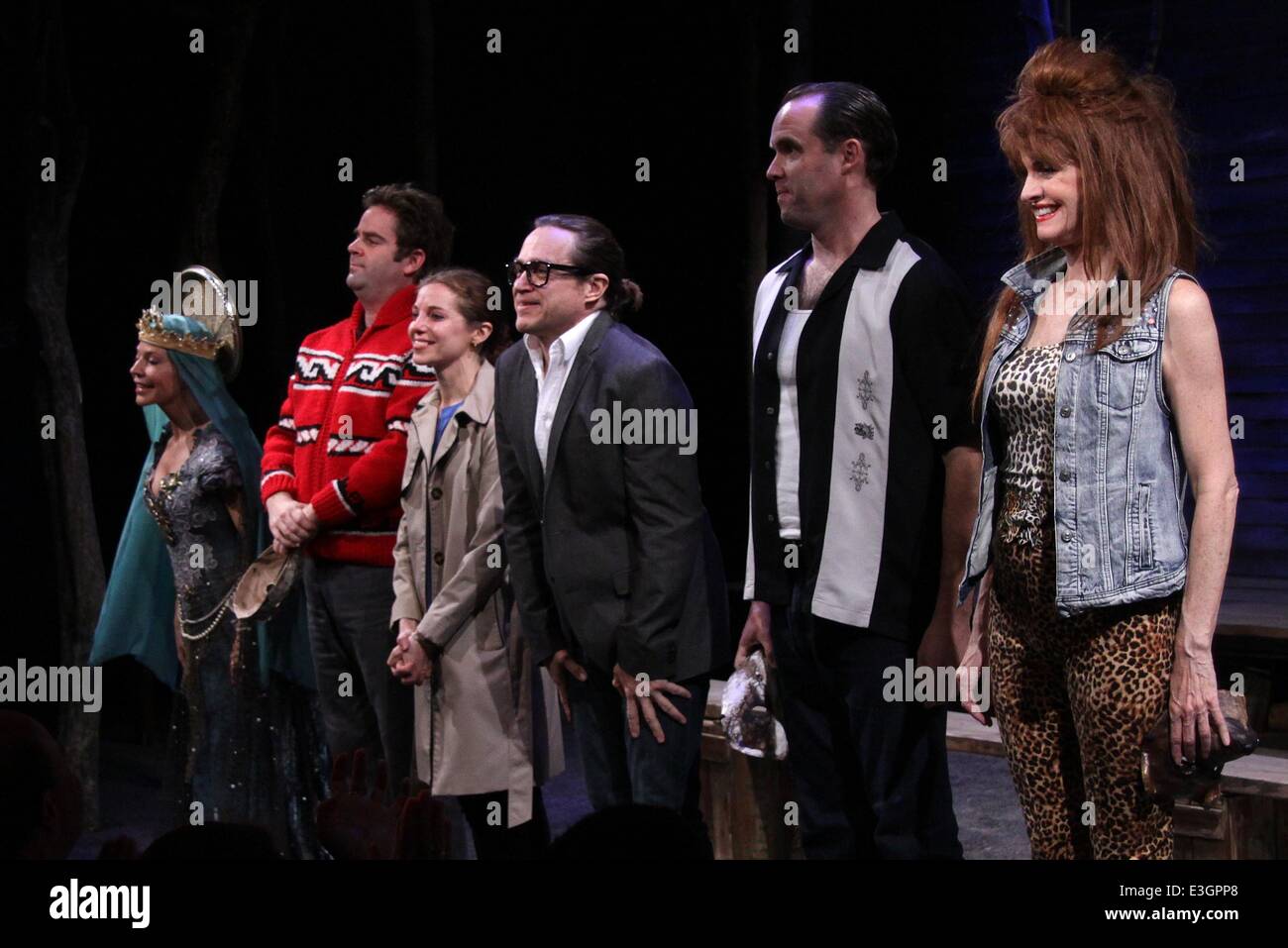 Opening night curtain call for The Patron Saint of Sea Monsters, held ...